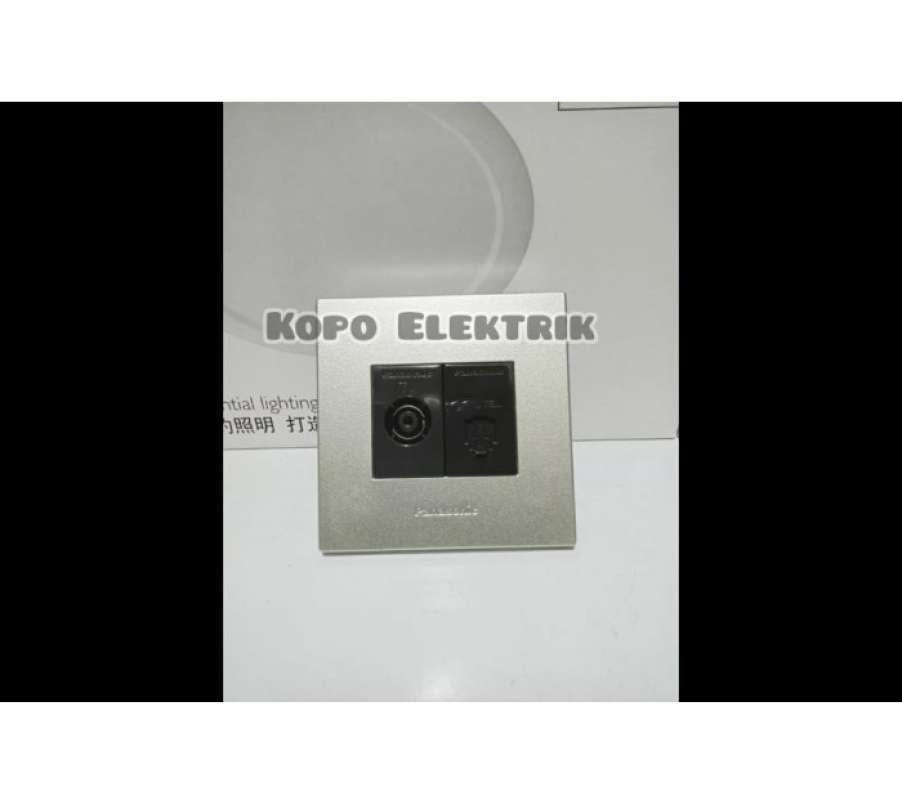 Jual Panasonic Soket Tv Soket Telp Style Silver Minimalis Tanam Di Seller Kopo Elektrik