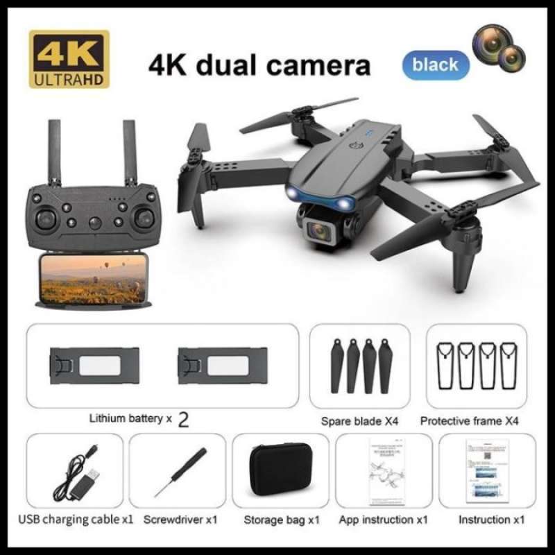 Promo Drone E99 K3 Pro 4K Dual Kamera Avoid Obstacles Wifi Fpv ...