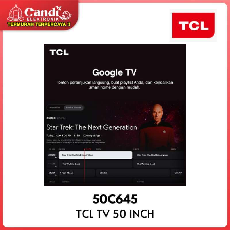 Promo Tcl 4k Ultra Hd 50 Inch 50c645 Diskon 15% Di Seller Candi Elektronik Official Store ...