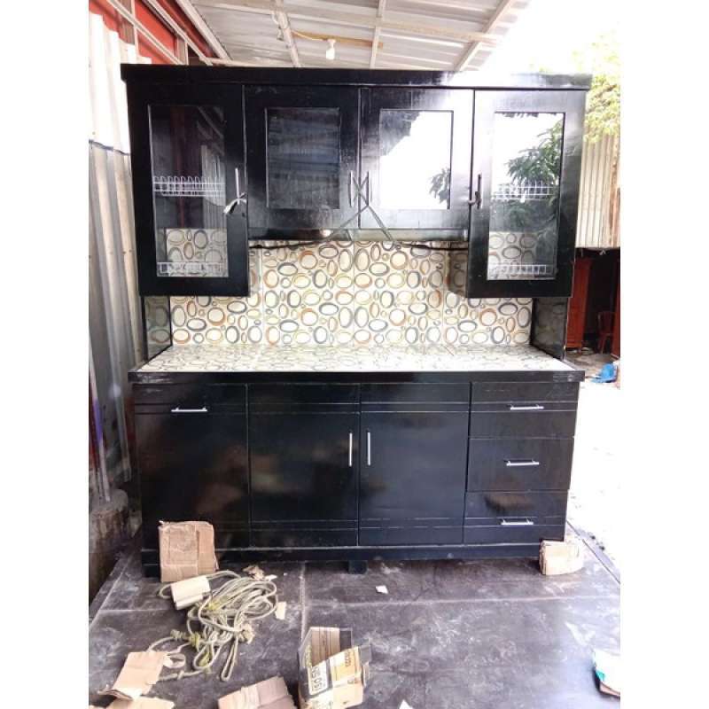 Jual Lemari Dapur / Lemari Piring 4 Pintu Swing / Rak Piring / Lemari ...