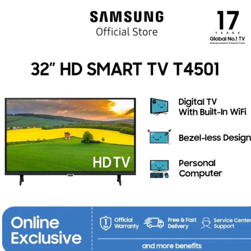 Jual SAMSUNG 32T4501 LED TV 32 inch Smart Digital HD TV UA32T4501AKXXD ...