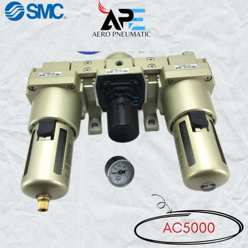 Jual AC5000 AIR UNIT FILTER REGULATOR LUBRICATOR SMC AC5000-06 / AC5000 ...