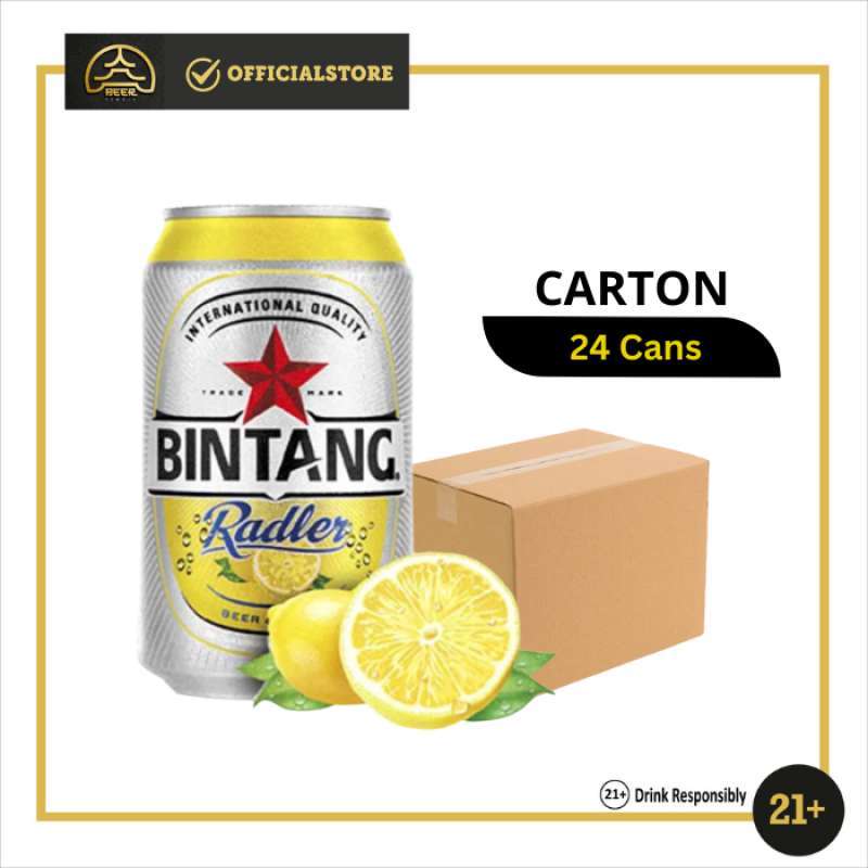 Jual Bintang Radler Lemon Beer Can 320ml x 24 Bottle (1 Karton) di ...