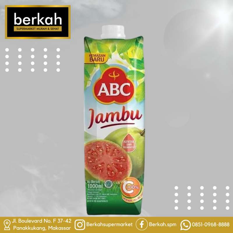 Jual Abc Juice Jambu 1000 Ml Di Seller Berkah Supermarket - Berkah ...