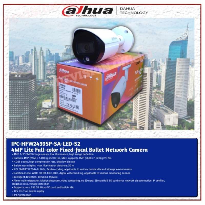 Promo IPC HFW2439SP-SA-LED-S2 DAHUA IP CAMERA 4MP FULL COLOR BUILT IN MIC Diskon 23% di Seller ...