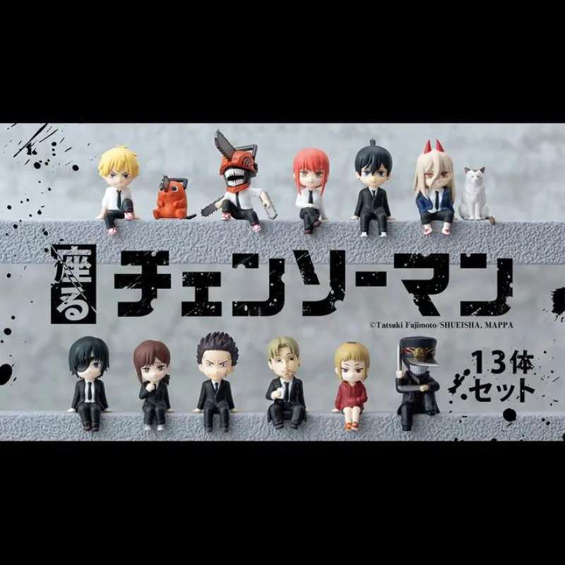 Jual [Set of 13] Suwaru / Sitting Figure Chainsaw Man By Kitan Club di ...