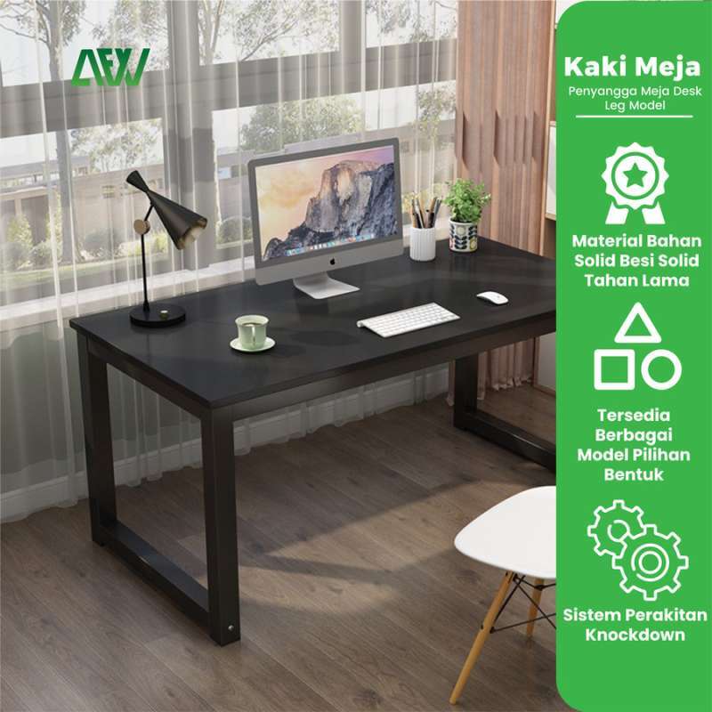 Jual Kaki Meja Besi / Penyangga Meja Desk Leg Model Tunggal Customize ...