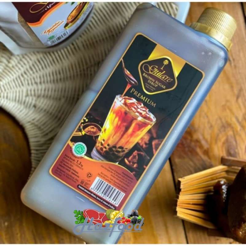 Jual Okinawa Brown Sugar Syrup Premium 1,3kg Merk Gulare/Brown Sugar ...