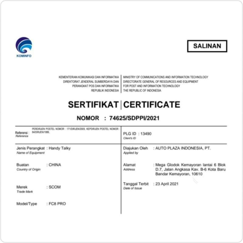 Promo HT SCOM FC8 PRO dual band Fast charging usb C type ijin resmi KOMINFO Diskon 9% di Seller ...