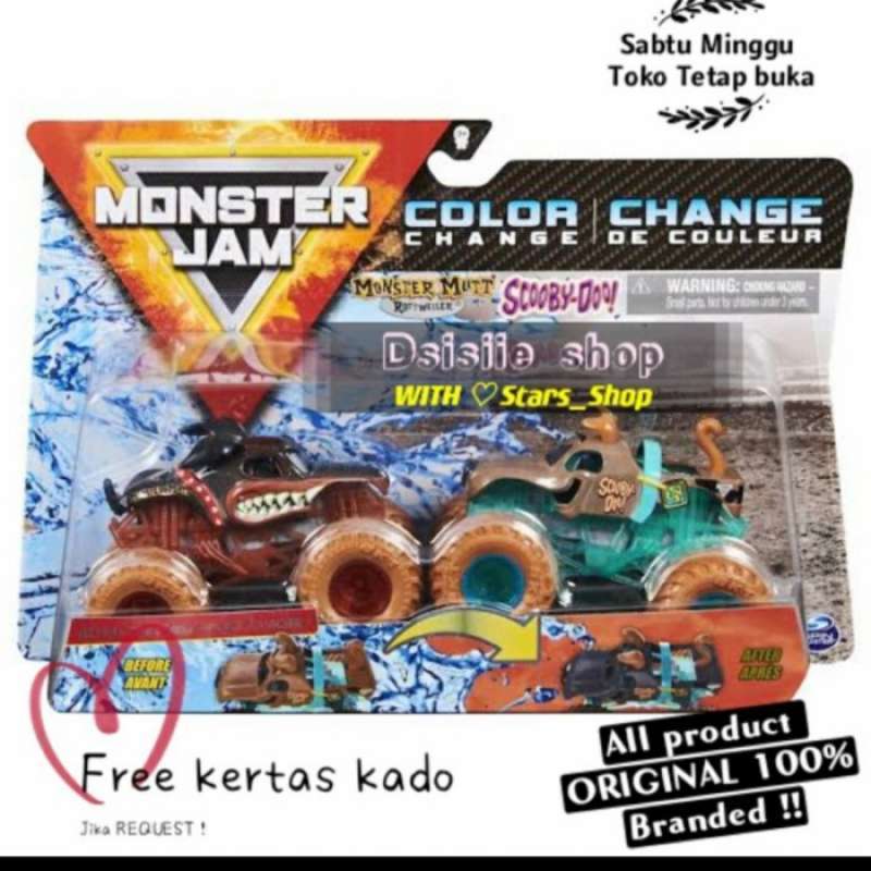 Promo Monster Mutt X Scooby-Doo Color Change Monster Car Original ...