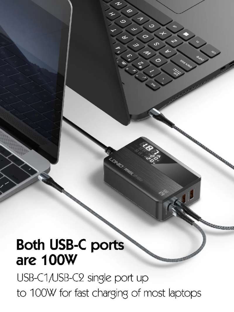 Promo Ldnio A4809c - Super Charging Desktop Charger 4 Port - Gan 100w ...