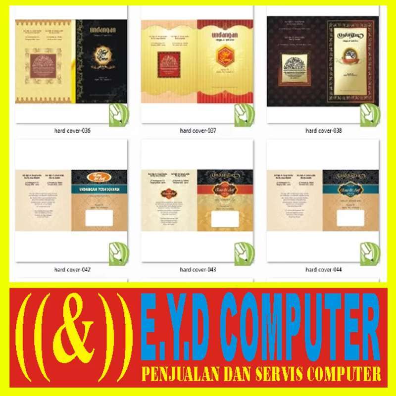 Jual Desain Undangan Hard Cover Koleksi Template Design Grafis Halaman ...
