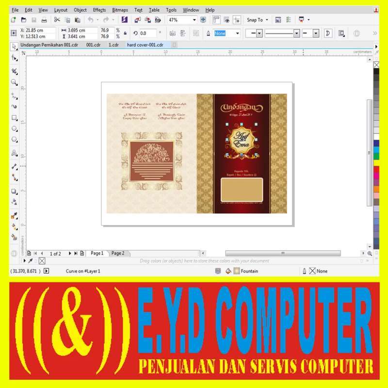 Jual Desain Undangan Hard Cover Koleksi Template Design Grafis Halaman ...