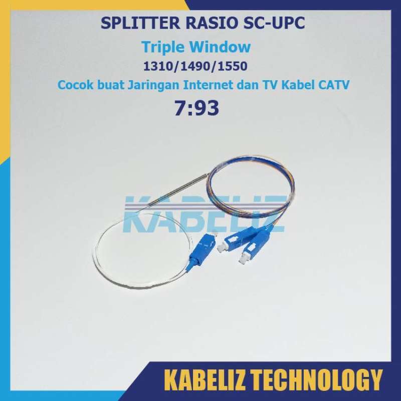 Jual Splitter Ratio 7:93 Three Window Splitter 1x2 Ratio Spliter Rasio ...
