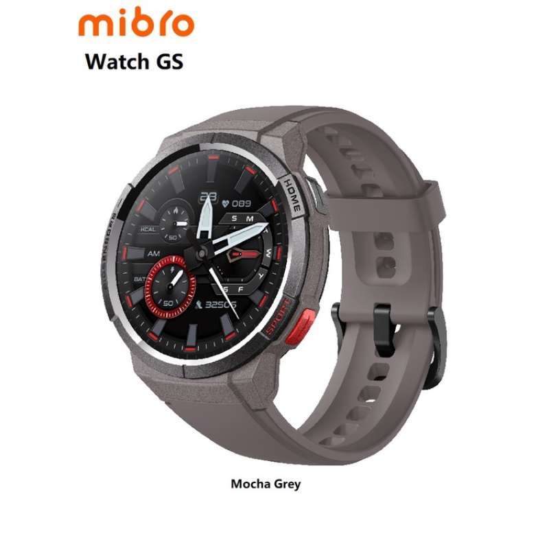 Jual MIBRO WATCH GS - Sporty Smartwatch with AMOLED Screen and GPS Tracking - Light Grey di ...