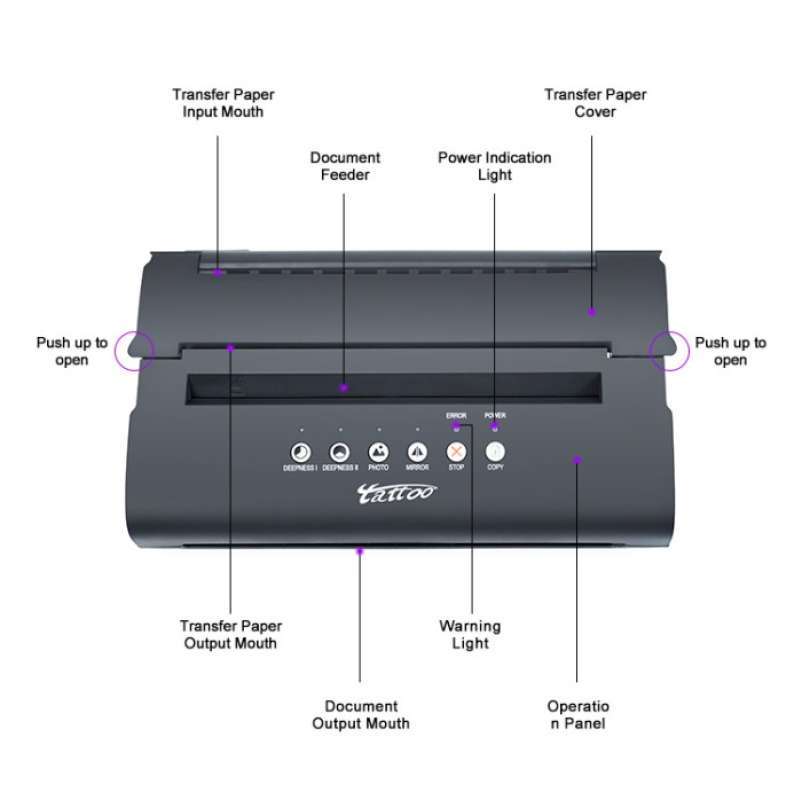 Promo Mesin Printer Thermal Transfer Gambar Tattoo 2Nd Generation ...