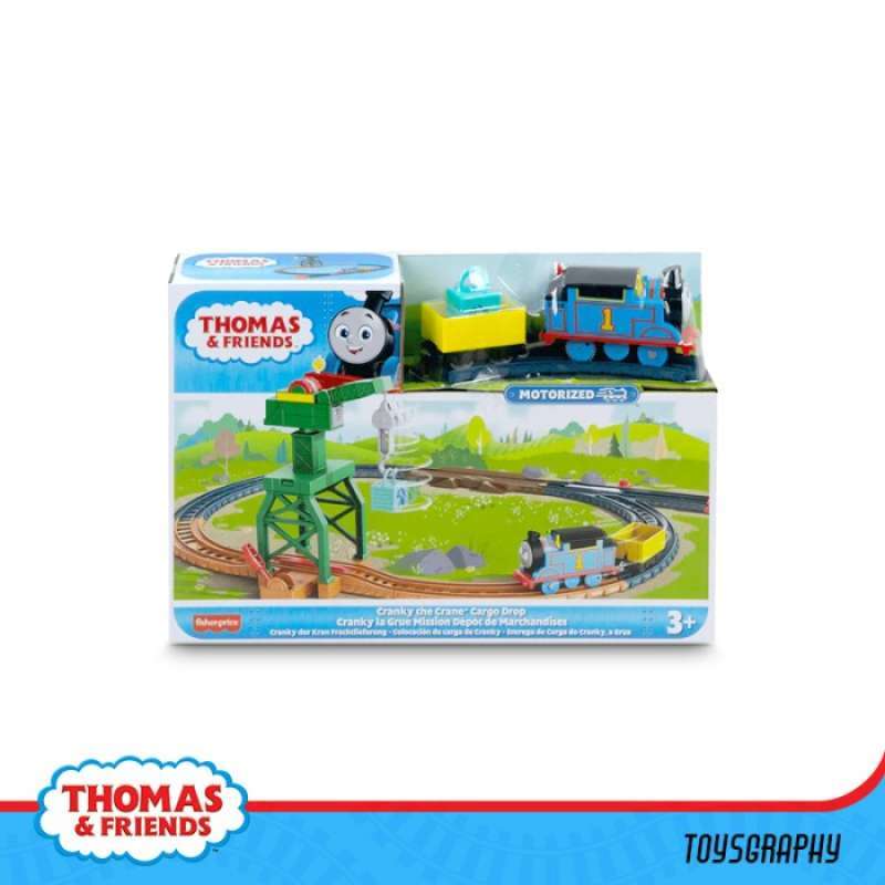 Promo Thomas & Friends Cranky the Crane Cargo Drop Motorized Pick Up ...