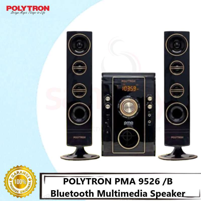 Promo POLYTRON PMA 9526 /B Bluetooth Multimedia Speaker Plus FM Radio ...