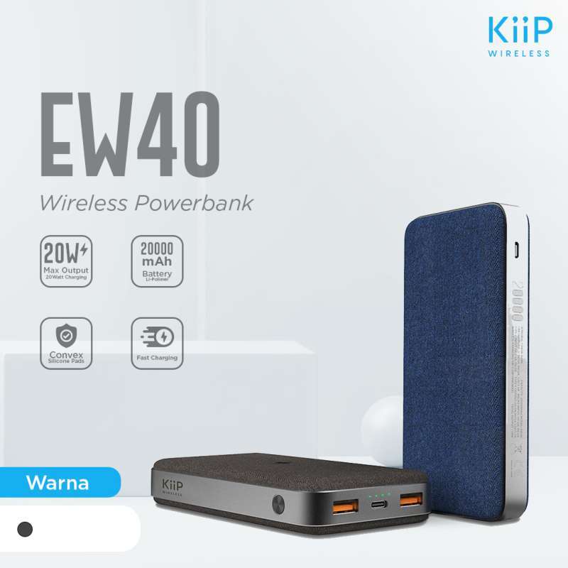 Promo KiiP - Power Bank - EW40 Magnetic 10W Fast Charging PD & QC 3.0 ...