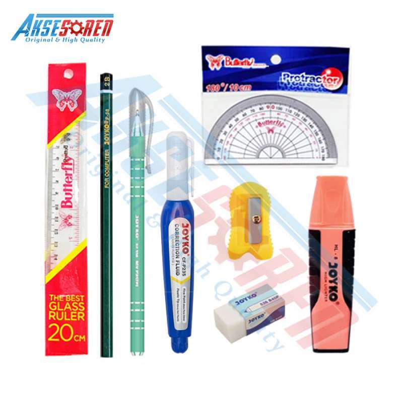 Jual Paket Alat Tulis Sekolah [smp/sma/kuliah] / 1 Set Perlengkapan ...