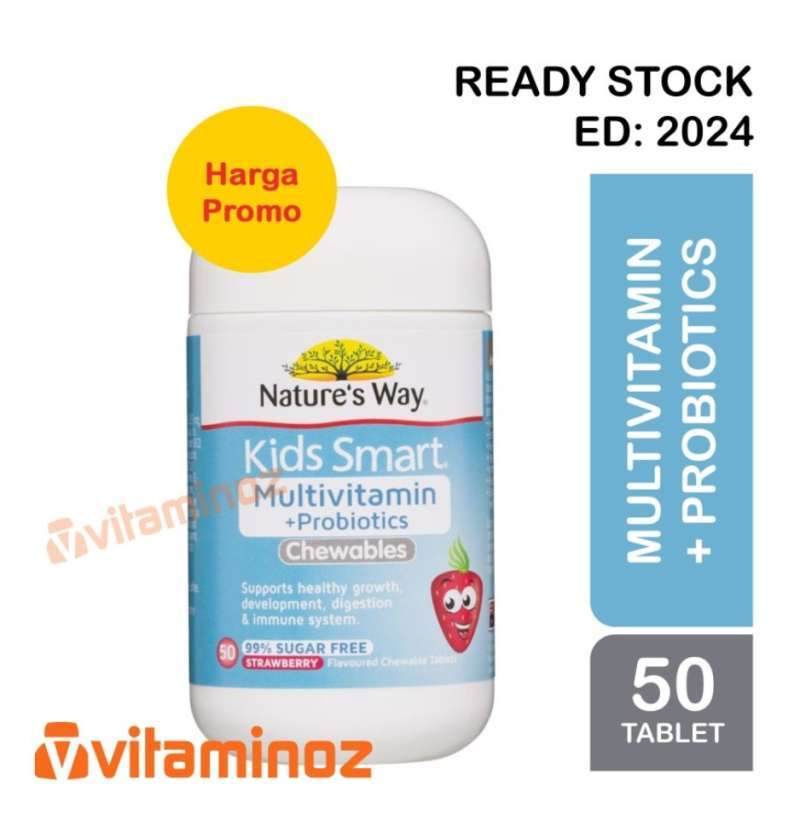 Jual Nature's Way Kids Smart Multivitamin + Probiotic - 50 Chewable ...