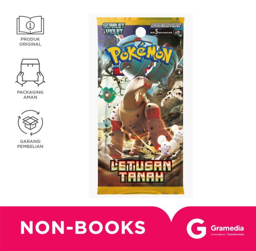 Jual Pokemon Game Kartu Koleksi Booster Pack Letusan Tanah Sv2d Di Seller Gramedia Official ...