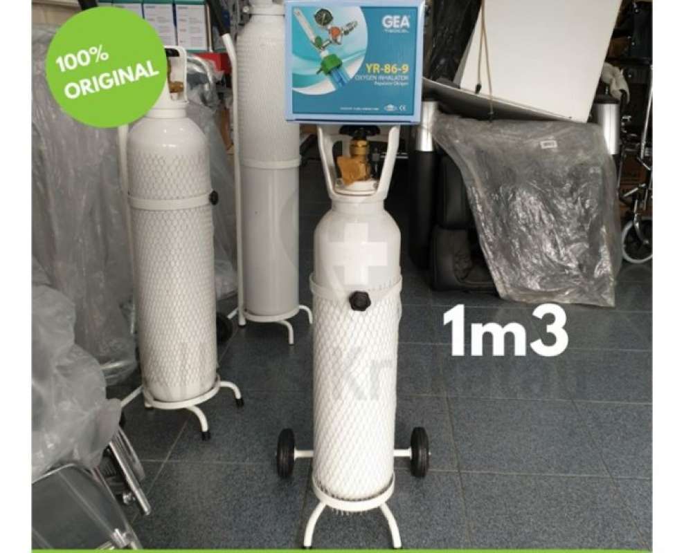 Jual Paket Oksigen Lengkap / Oxygen Set + Regulator + Trolley + Selang ...