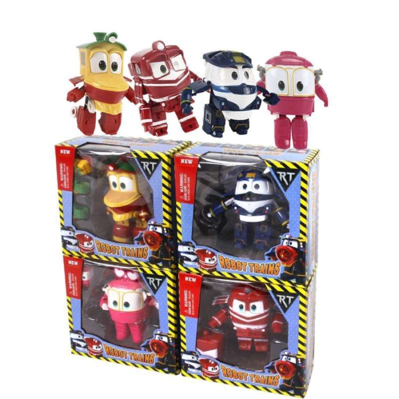 Promo Kids Robot Trains Toy Rt Kay Transformer Transforming Train ...