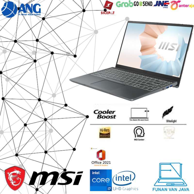 Jual MSI Modern 14 B11MOU - 622ID - i7-1165G7 - SSD 512GB - Carbon Gray di Seller Funan Van Java ...