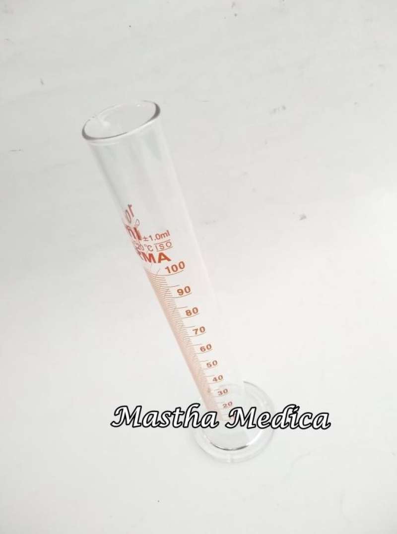 Promo Alat Laboratorium Gelas Ukur Kaca 100Cc Tabung Larutan Kimia ...