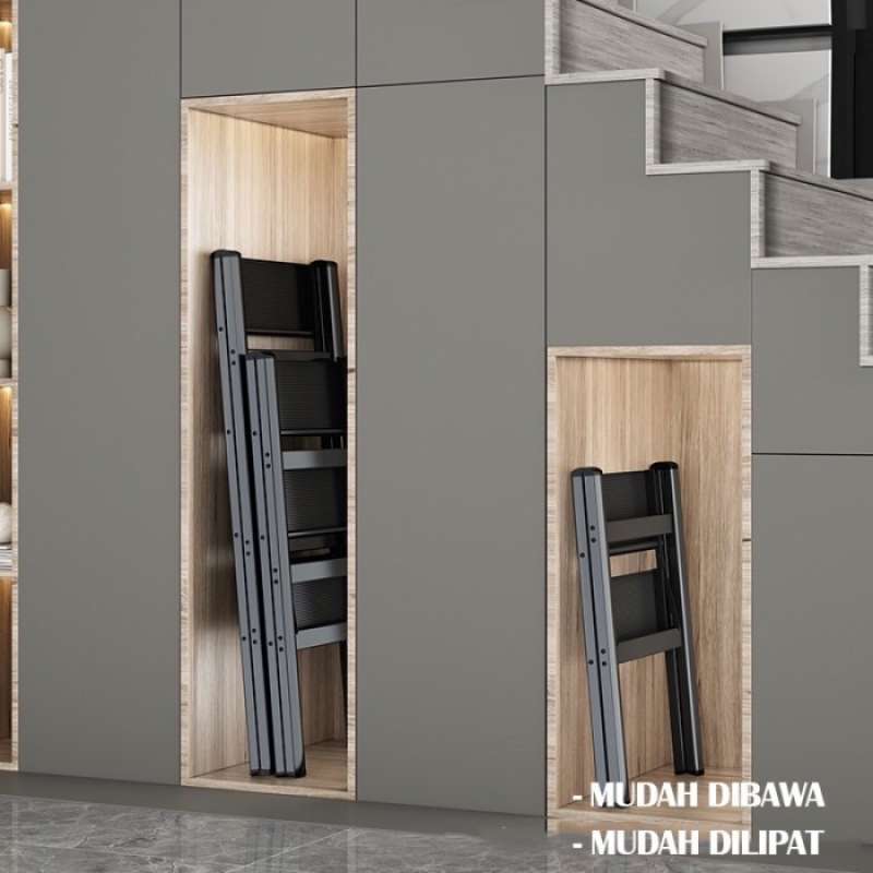 Promo Nanjiren Tangga Rumah Tangga Lipat Tangga Dapur Kecil Lipat Step ...