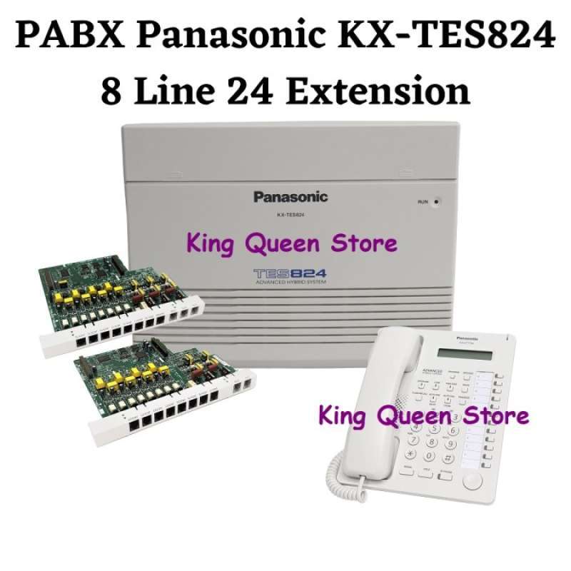 Promo Panasonic Pabx Tes824 - 8 Co Line 24 Ext + Key Display Phone Kx ...