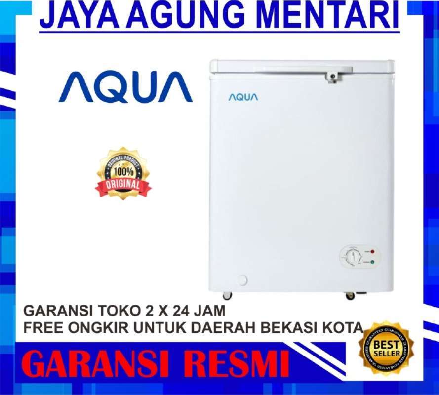 Promo Freezer Aqua Aqf-100W / Chest Freezer Aqua 100 W / Freezer 100 ...