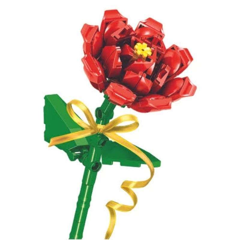 Jual Mainan Balok Brick Bunga Mawar Matahari Kacapiring Camellia Di ...