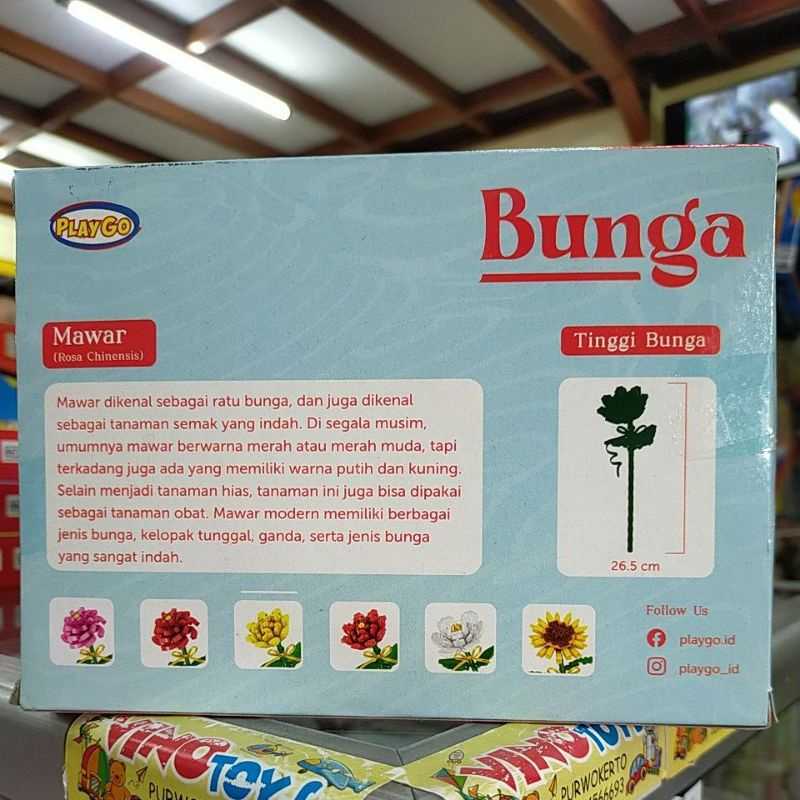 Jual Mainan Balok Brick Bunga Mawar Matahari Kacapiring Camellia Di ...