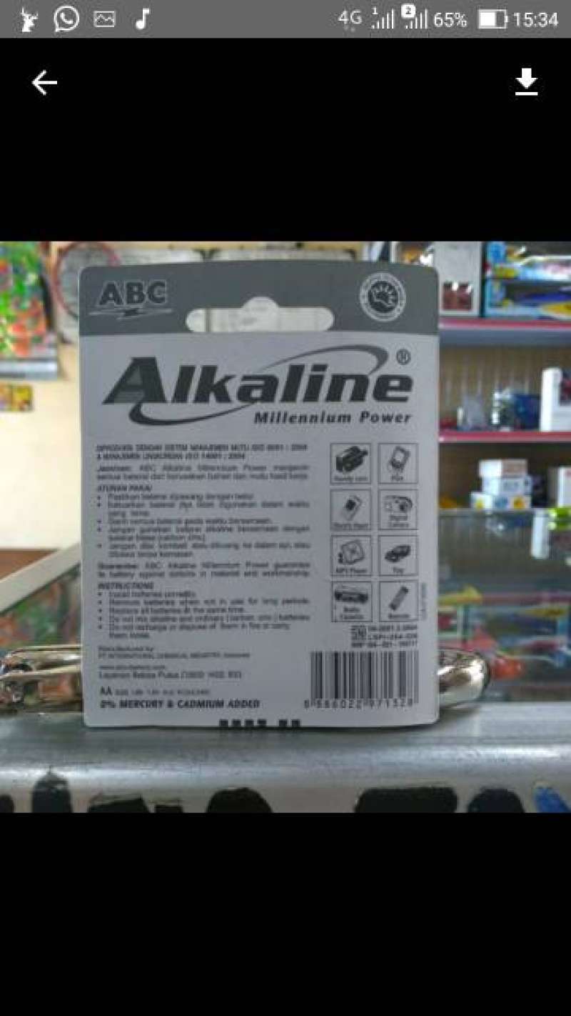 Jual Battery Batre Batray Baterai Abc Alkaline Millennium Power Isi 6 ...