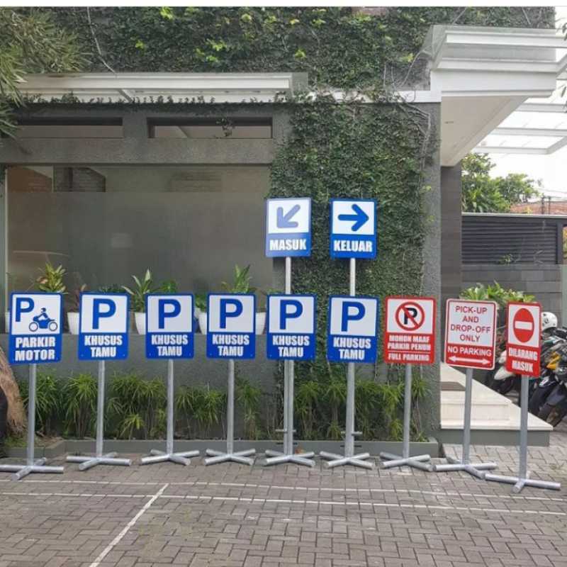 Jual Rambu Parkir 40X50 Tiang Silang Custom di Seller KSM Store ...
