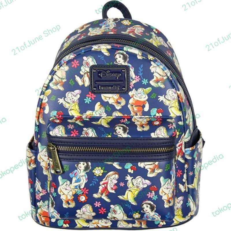 Promo Loungefly Disney Snow White & the Seven Dwarfs Floral Backpack ...