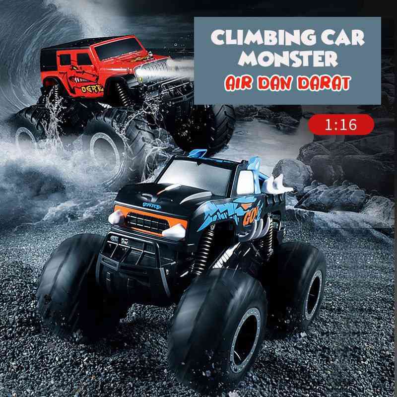 Promo Mainan Anak Remote Control Monster Jeep Amfibi, Rc Darat Dan Air ...