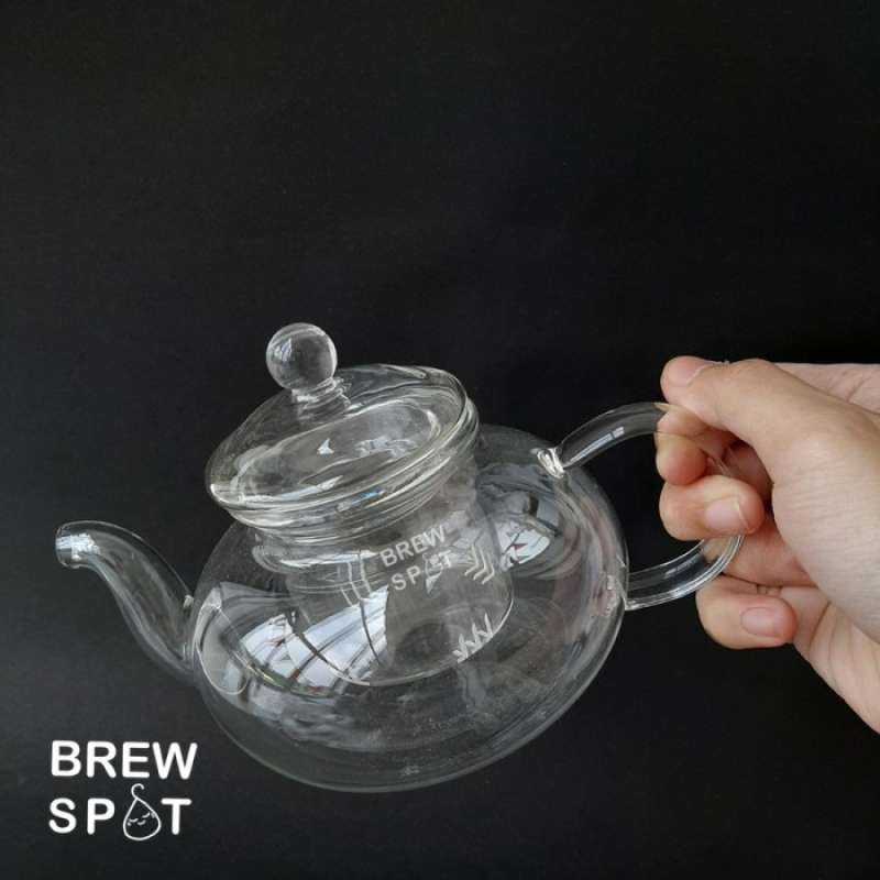 Jual Teko Kaca Teh 400 Ml - Clear Glass Kettle Tea - Saringan Teh Kaca ...