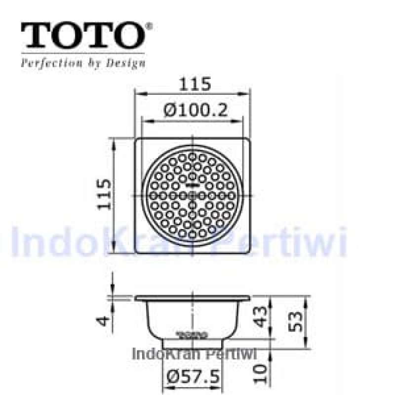 Jual Floor Drain Toto Tx1ebv1 - Saringan Got Kamar Mandi Toto Di Seller ...