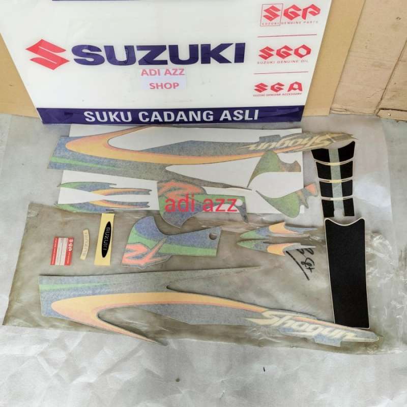 Jual Striping Stiker Lish Full Body Biru Shogun R 110 Thn 2000 Original ...