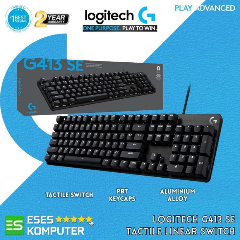 Promo keyboard logitech g413 se fullsize | mechanical gaming keyboard ...