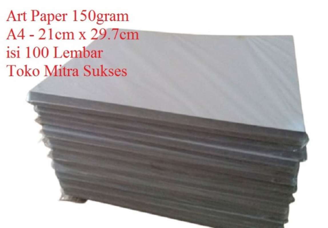 Jual kertas art paper 150gram a4 isi 100 lembar di Seller Galelleaa ...