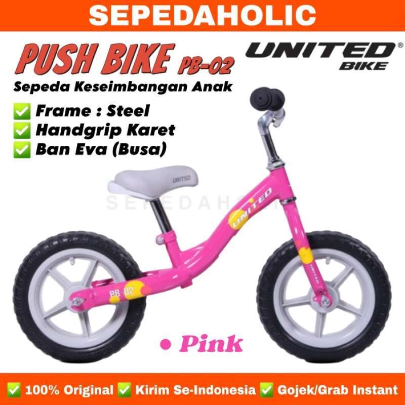 Promo Push Bike United Pb 02 Sepeda Keseimbangan Anak Usia 2-4 Th Ban ...