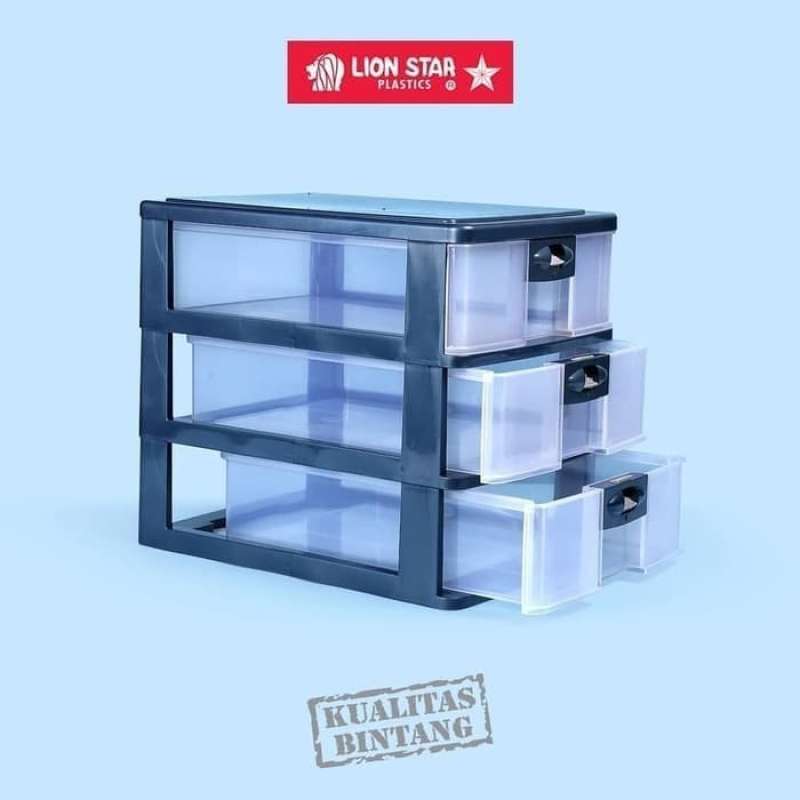 Jual Laci Susun 3 Pressa A4 Lion Star PR-33 SS-3 Box Rak Container ...