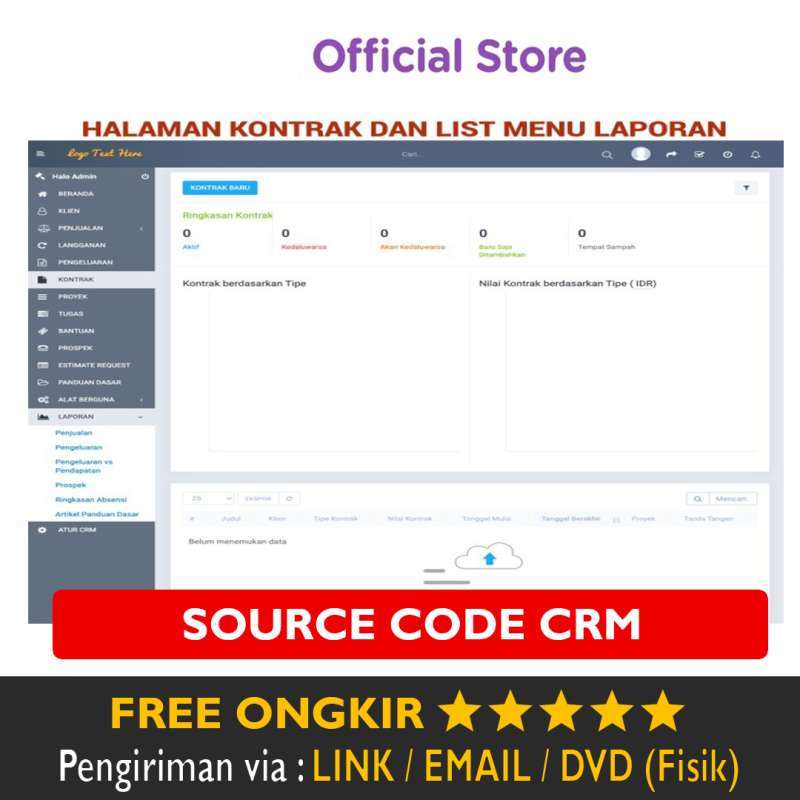 Promo Source Code Aplikasi Crm Customer Relationship Management Lengkap Php Ci Codeigniter