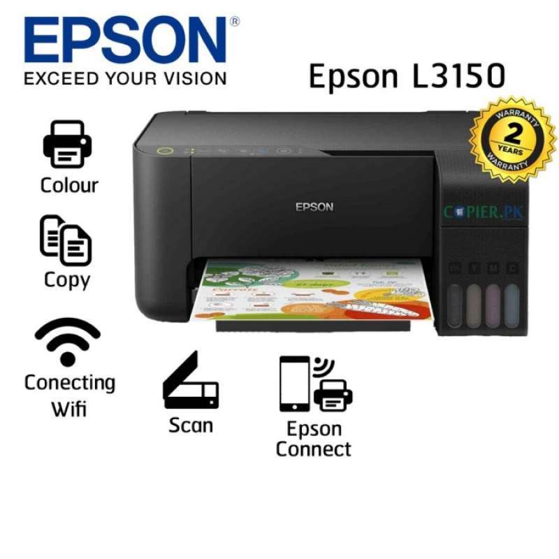 Promo Printer Epson EcoTank L3150 Wi-Fi All-in-One Ink Tank Printer ...