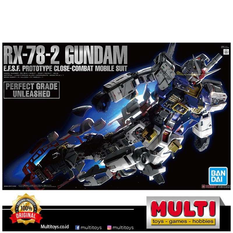 Promo Gundam Pg Unleashed 1/60 Rx-78-2 60765 / Bandai / Mokit / Gunpla ...