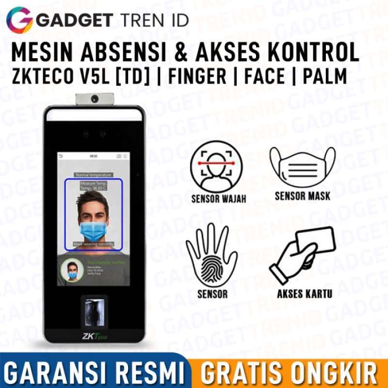 Promo Mesin Absensi Scan Wajah Deteksi Suhu MS-5 / Seperti Solution ...